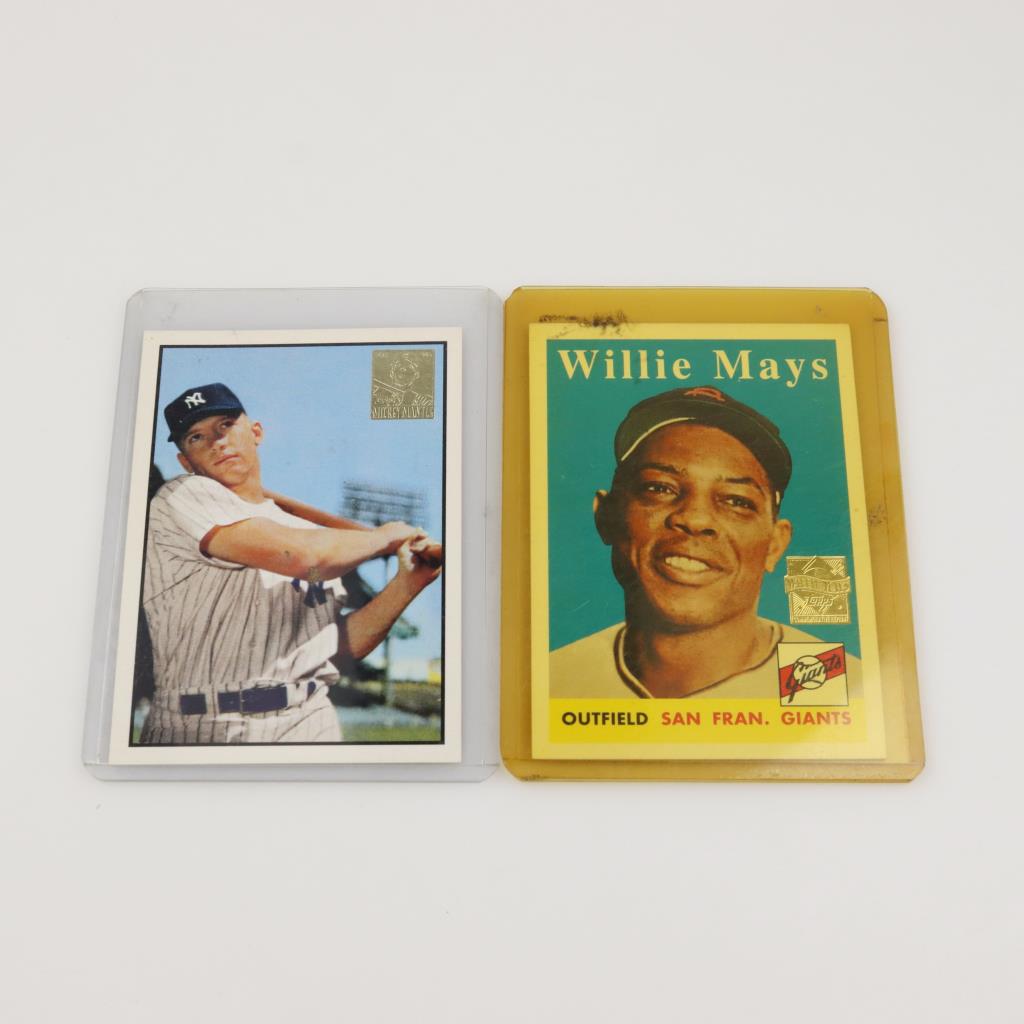 Mickey Mantle & Willie Mays Baseball Cards | Property Room