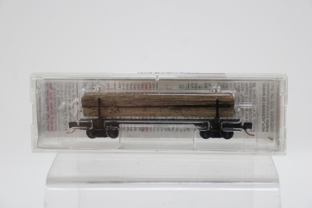 Micro Trans Line 40' Modern Log Car W/ Uprights | Property Room