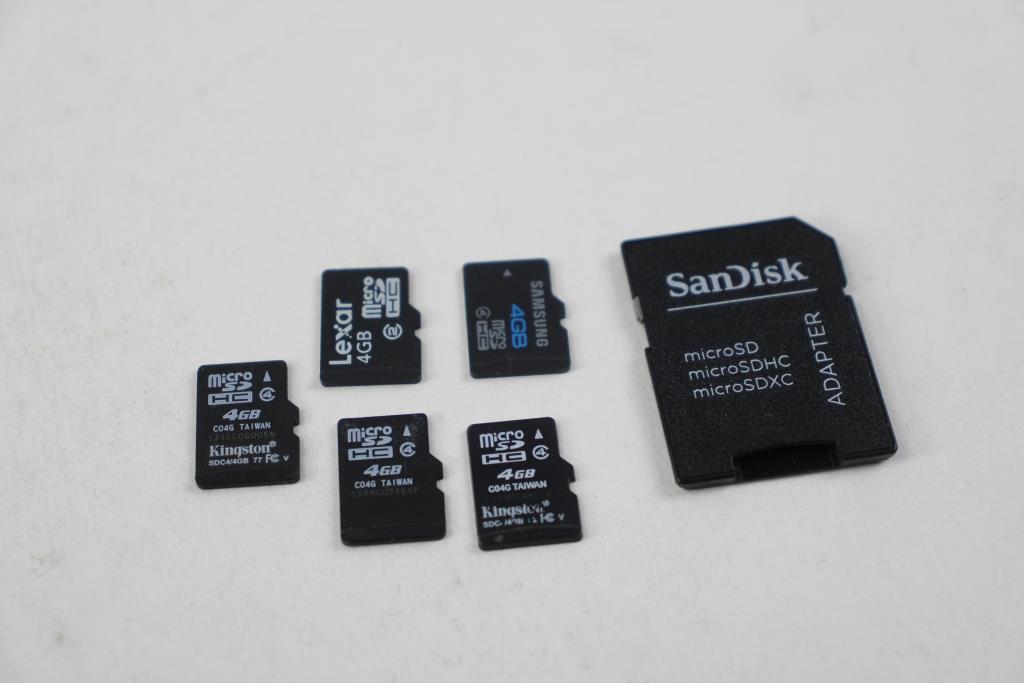 MicroSD Memory Cards, 4GB, Lot Of 10 | Property Room