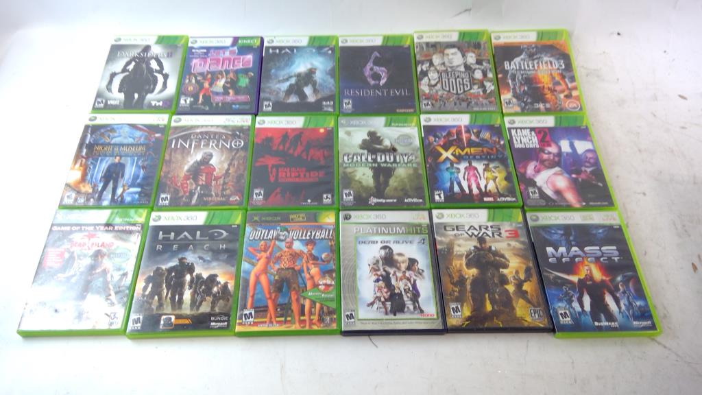 Microsoft XBOX 360 Games, 25 Pieces | Property Room