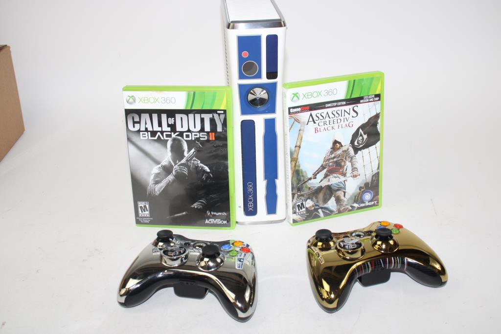 Microsoft Xbox 360S Star Wars R2-D2 Limited Edition Video Game Console ...