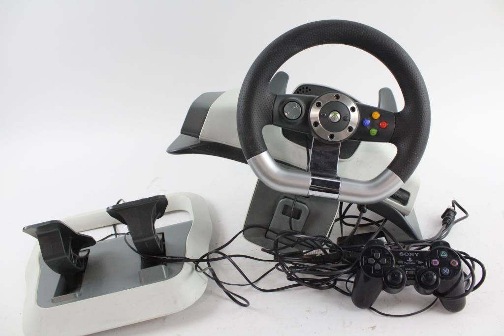 Microsoft Xbox Racing Wheel With Pedals, 3 Pieces | Property Room