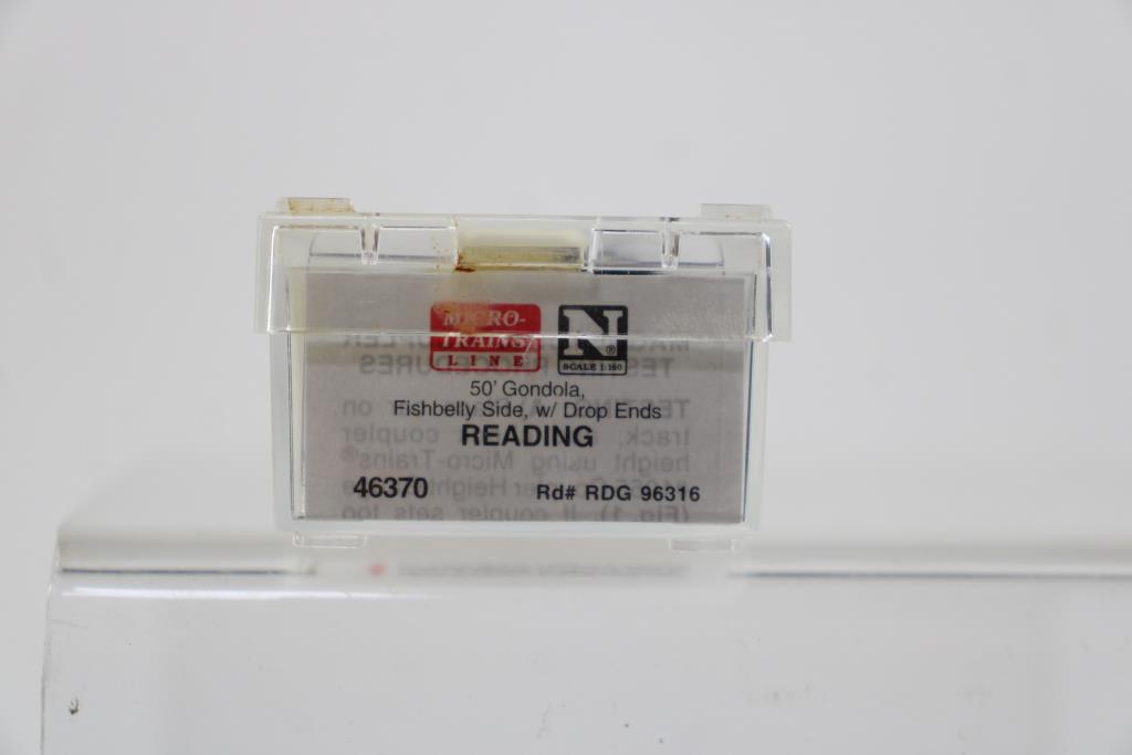 Micro-Trains Line 50' Gondola Fishbelly Side With Drop Ends Reading | Property Room