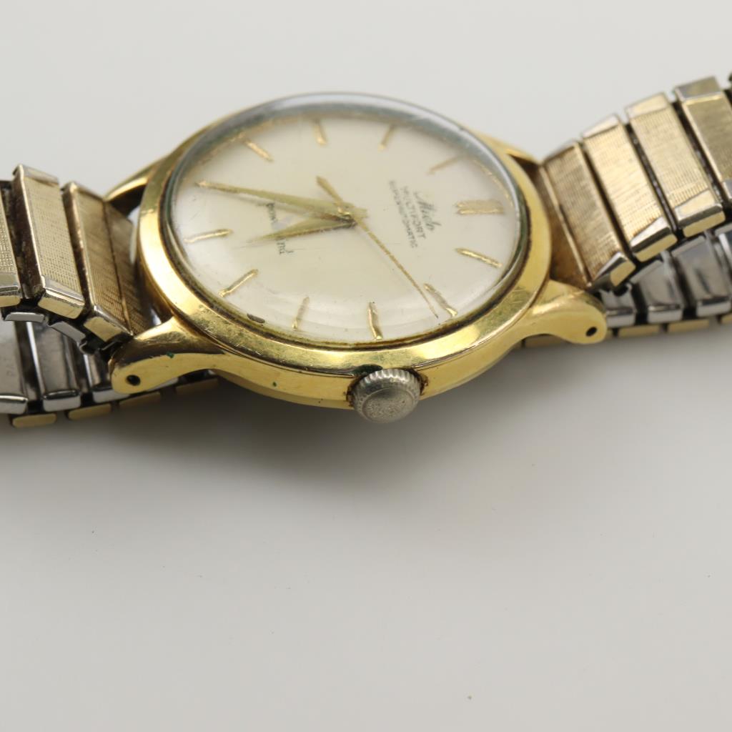 Mido Multifort 18kt Gold Case Powerwind Watch | Property Room