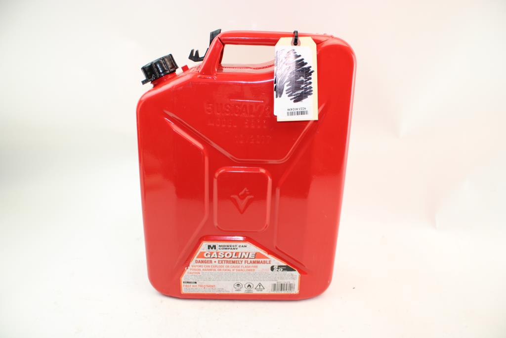 Midwest Can Company 5 US Gallon / 20 Liter Gas Can | Property Room