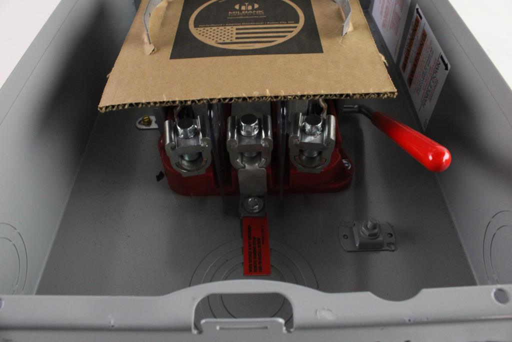 Milbank 200A Analog Meter Socket With Bypass Lever | Property Room