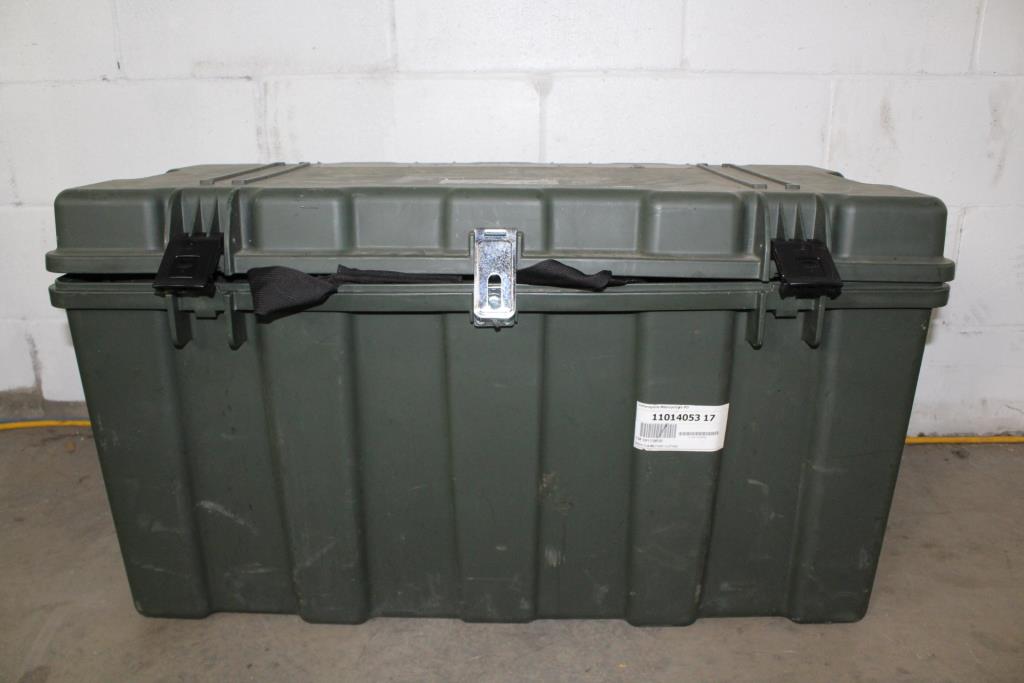 Military Crate With Assorted Gear, 5+ Items. | Property Room