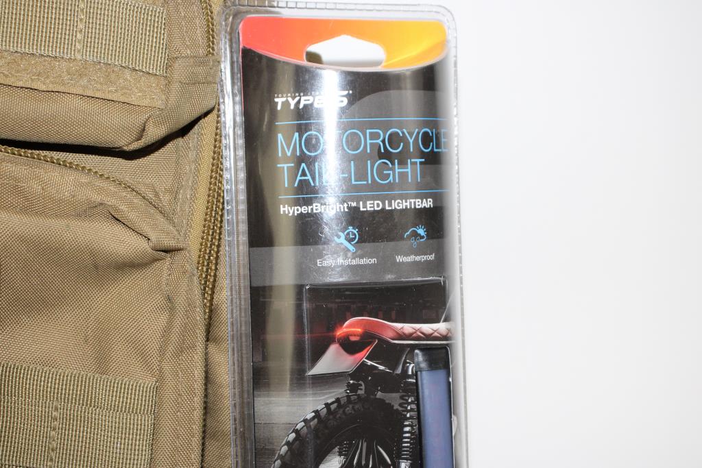 Military Tactical Backpack With Motorcycle Tail Light And More ...