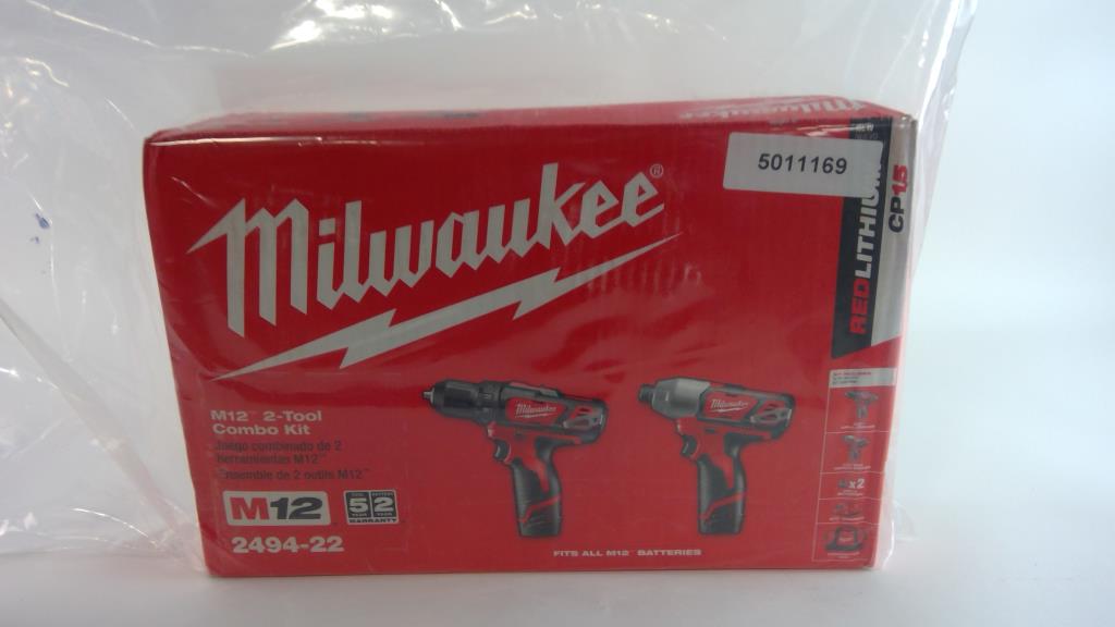 Milwakee M12 2-Tool Combo Kit | Property Room