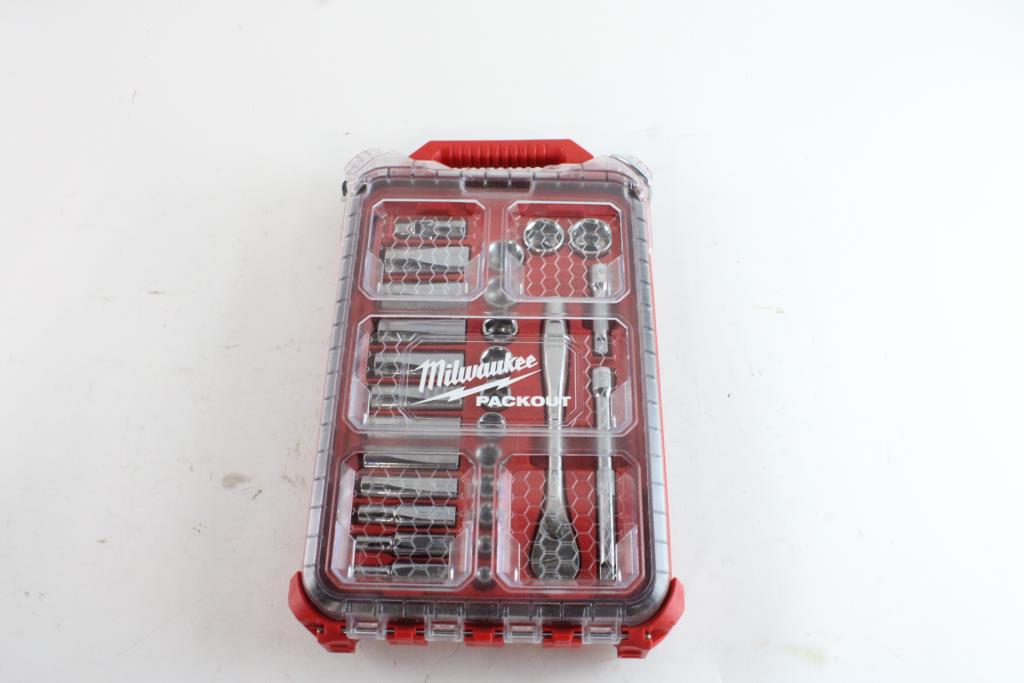 Milwauke Packout Ratchet Socket Set | Property Room