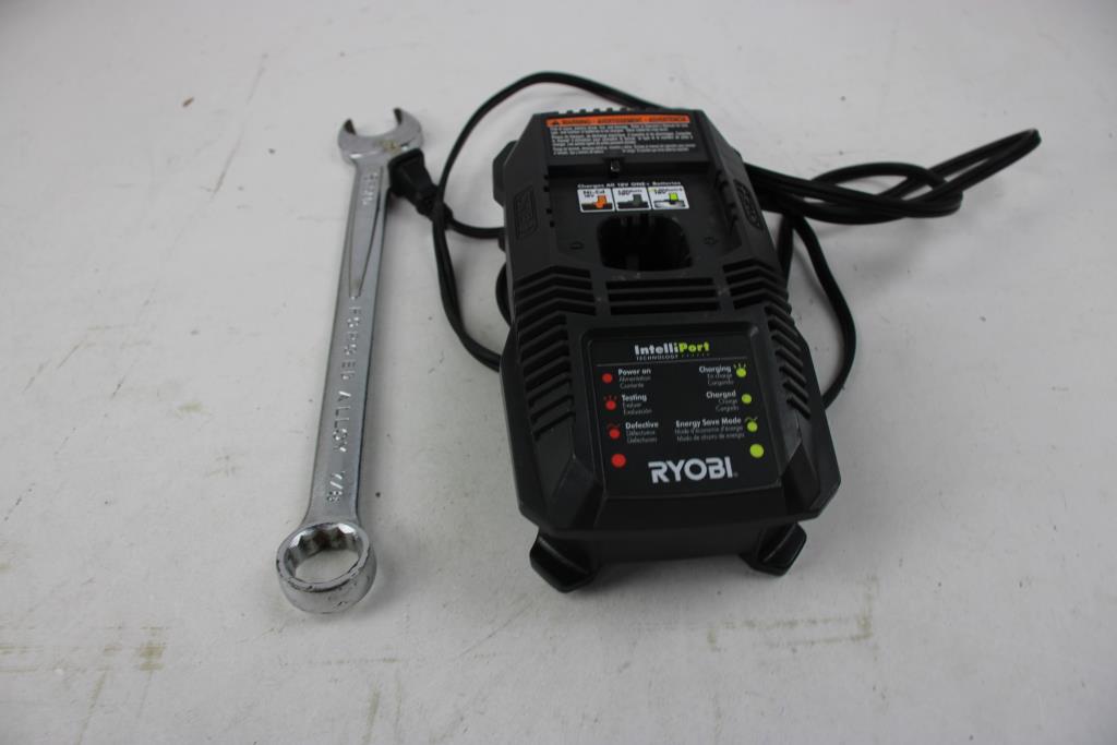 Milwaukee 1/2" Hammer Drill And Ryobi Intelliport Charger, And Easco 7/ ...