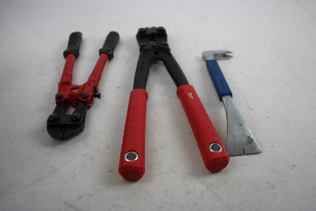 Milwaukee 14" Bolt Cutters, Stanley Flathead Screwdriver, And More, 7 ...