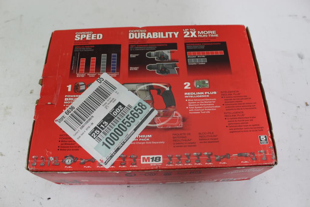 Milwaukee 2712-20 Cordless M18 Rotary Hammer (Tool Only) | Property Room