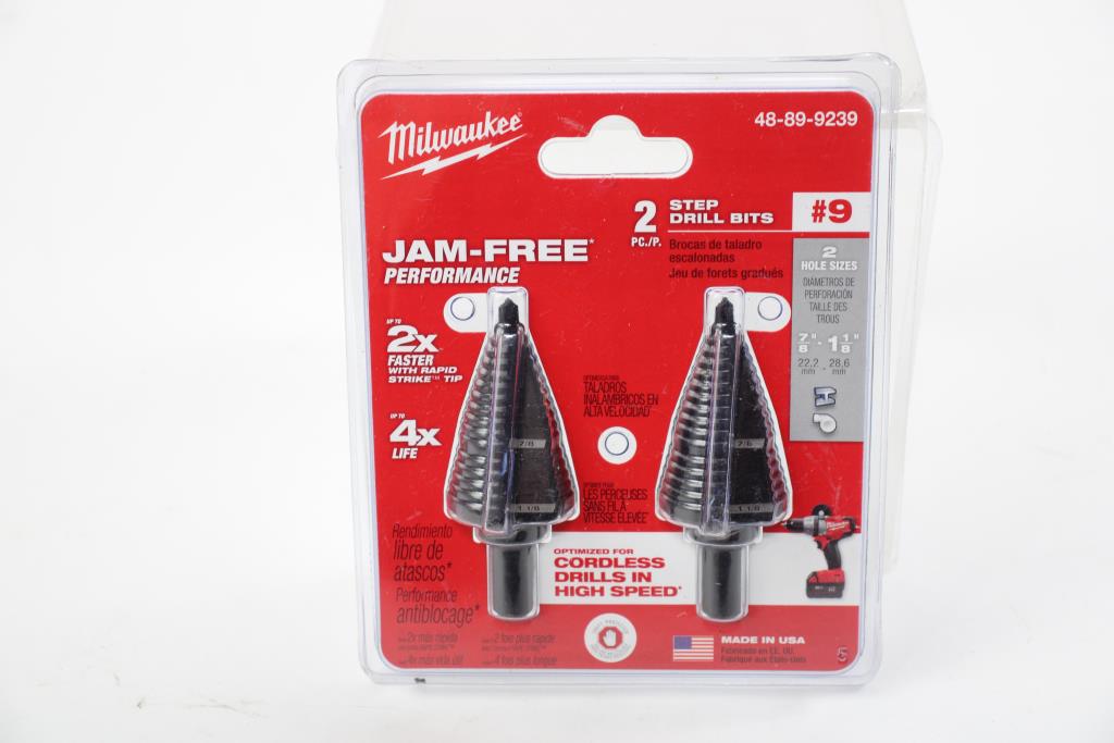 Milwaukee 2pc. Step Drill Bits | Property Room