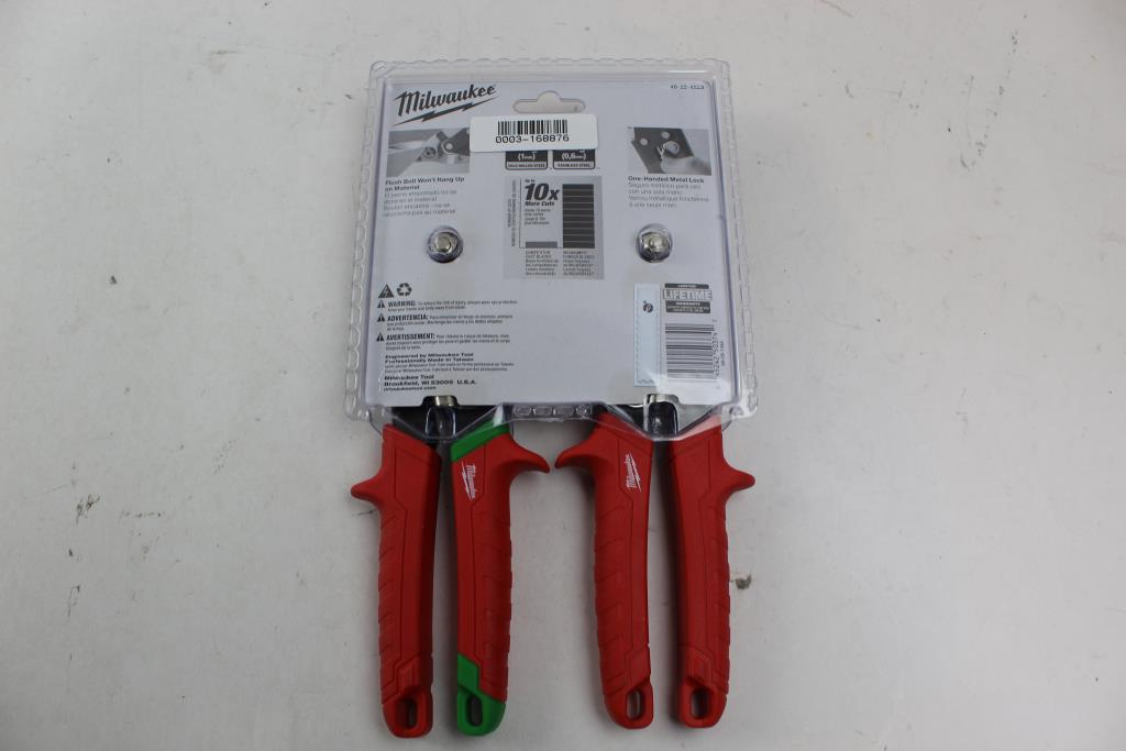 Milwaukee 48-22-4523 2 Pc Offset Aviation Snips Set | Property Room