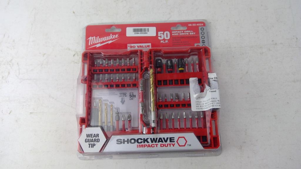 Milwaukee 50 PC. Impact Drill And Drive Set, 48-32-4024 | Property Room
