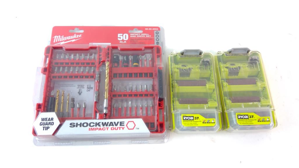 Milwaukee 50 Piece Impact Drill And Drive Set And More, 2 Pieces ...