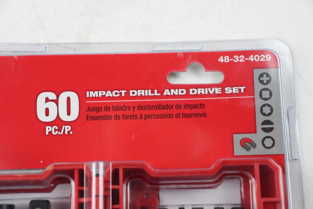 Milwaukee 60 Pc. Impact Drill And Drive Set | Property Room