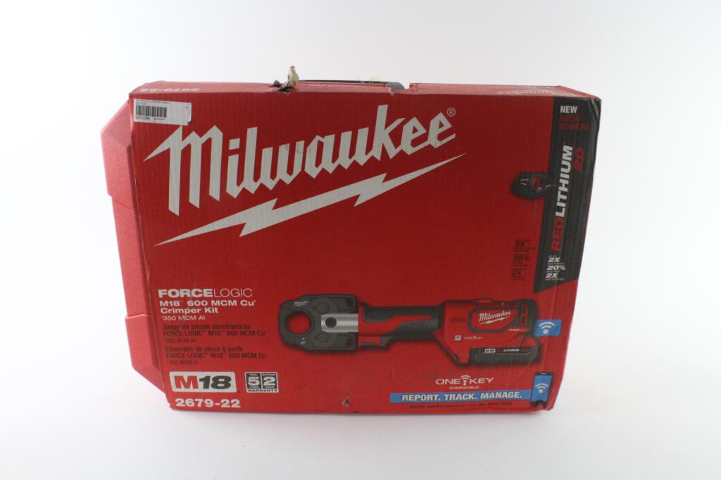 Milwaukee 600 MCM Cu' Crimper Kit | Property Room