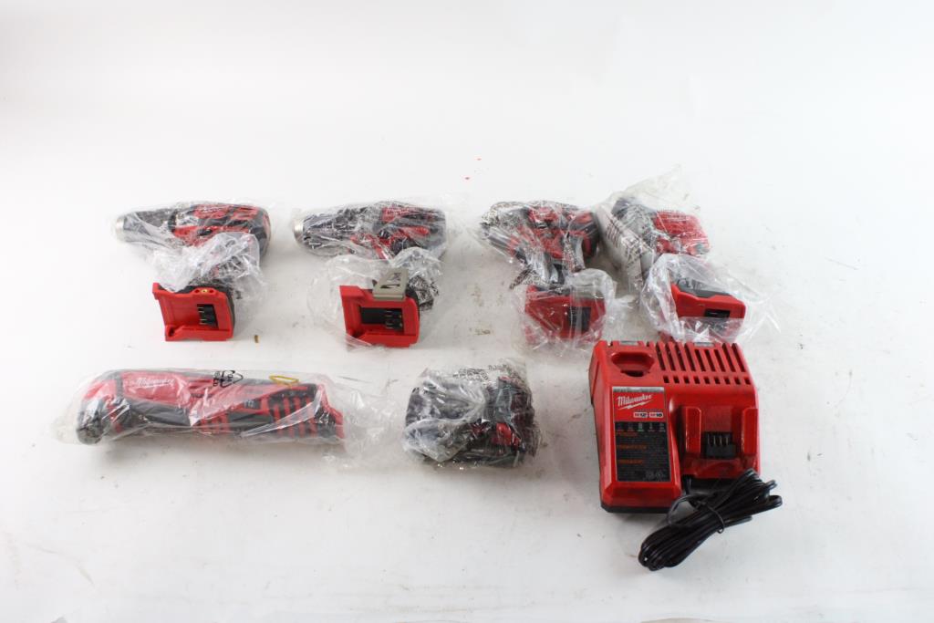 Milwaukee Bag With Power Tools & Accessories, 6+ Pieces | Property Room