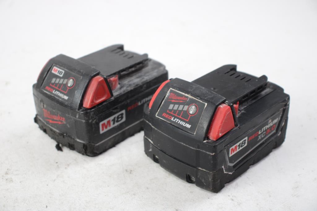 Milwaukee Battery Packs, 2 Pieces | Property Room