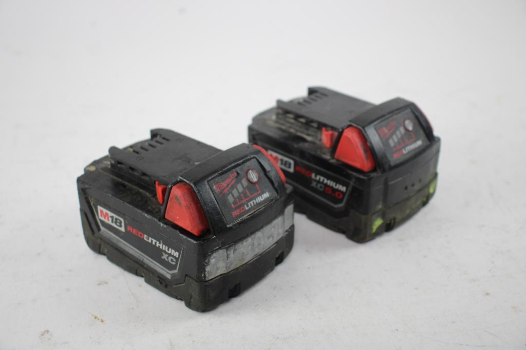 Milwaukee Battery Packs, 2 Pieces | Property Room