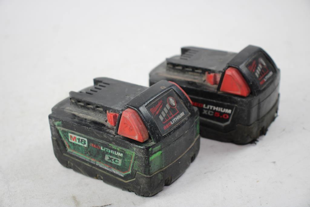 Milwaukee Battery Packs, 2 Pieces | Property Room