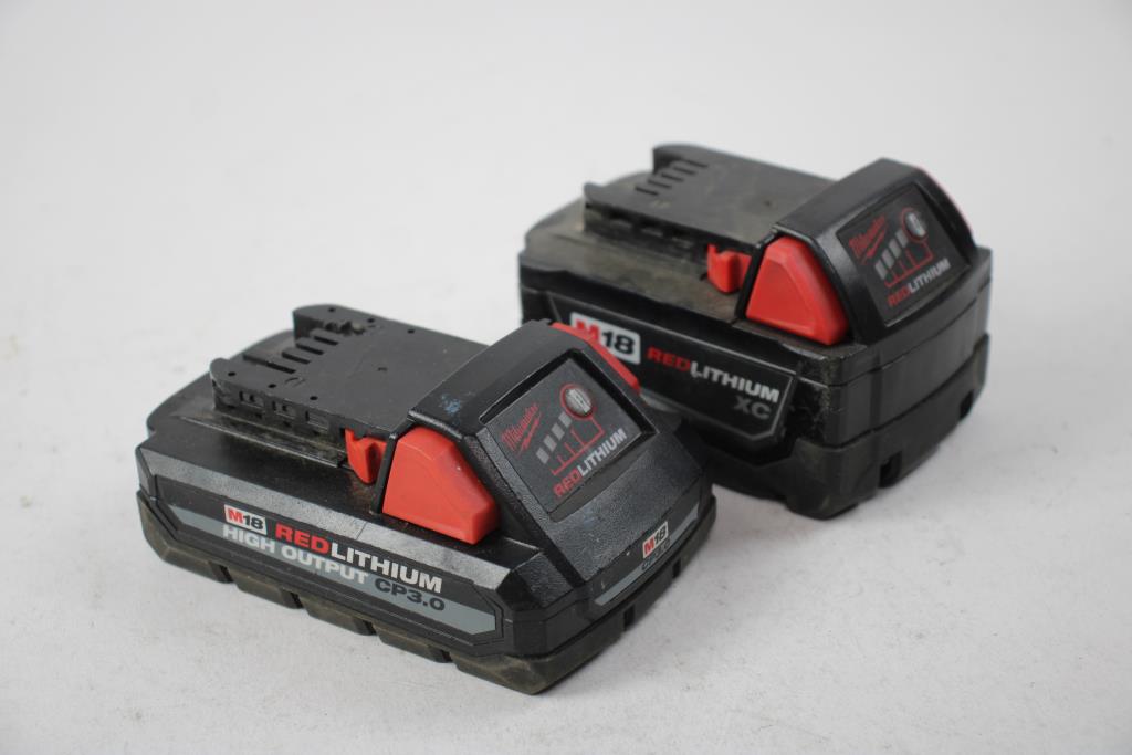 Milwaukee Battery Packs, 2 Pieces | Property Room