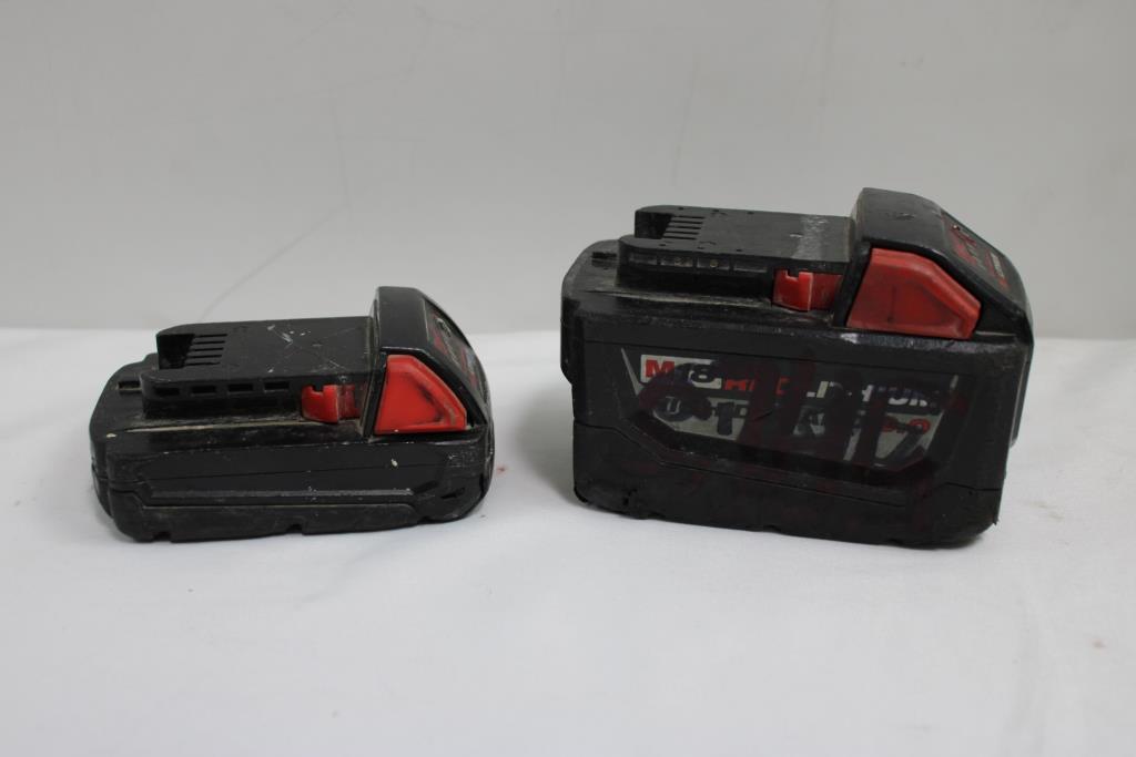 Milwaukee Battery Packs, 2 Pieces | Property Room