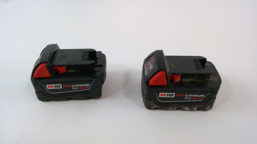 Milwaukee Battery Packs, 2 Pieces | Property Room