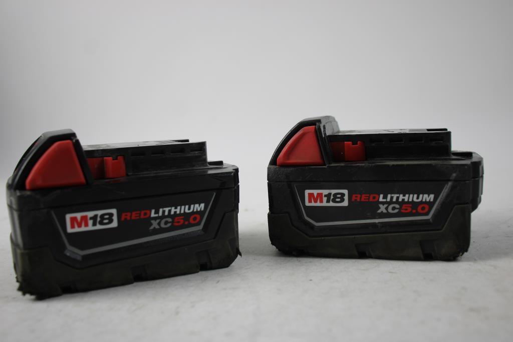 Milwaukee Battery Packs, 2 Pieces | Property Room