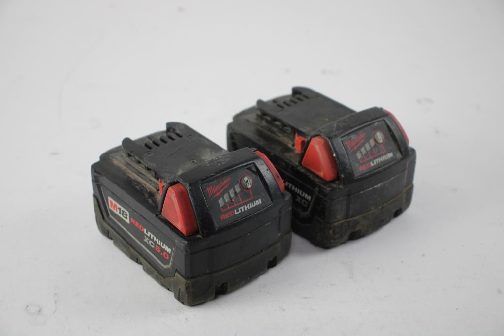 Milwaukee Battery Packs, 2 Pieces | Property Room