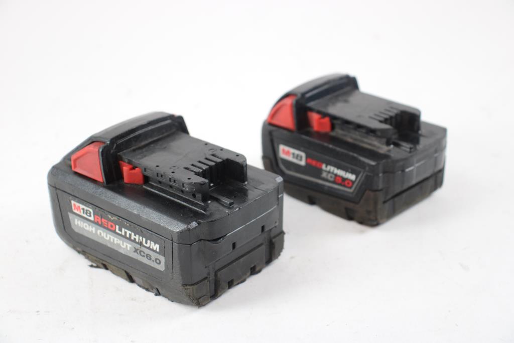 Milwaukee Battery Packs, 2 Pieces, 48-11-1850/48-11-1865 | Property Room