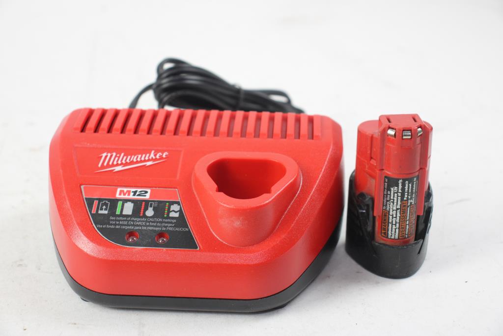 Milwaukee Charger And Battery | Property Room