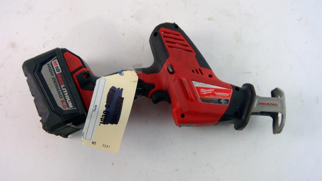 Milwaukee Cordless Hackzall Reciprocating Saw | Property Room