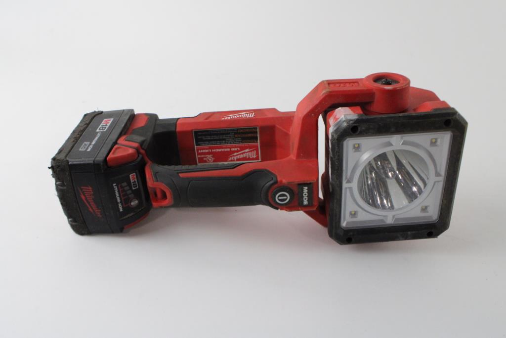 Milwaukee Cordless LED Search Light With Battery | Property Room