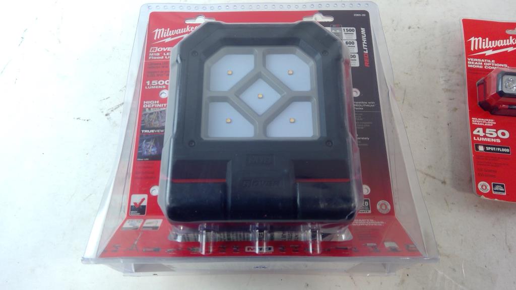 Milwaukee Flood Light And Milwaukee Flood/Spotlight Headlamp | Property ...