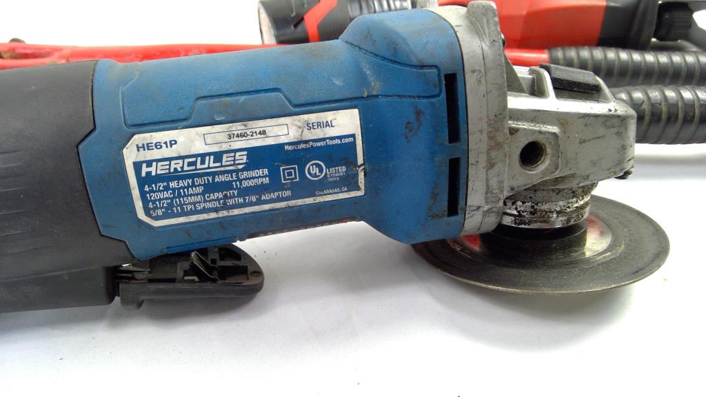 Milwaukee, Hercules, Cutters, Hackzall, Angle Grinder | Property Room