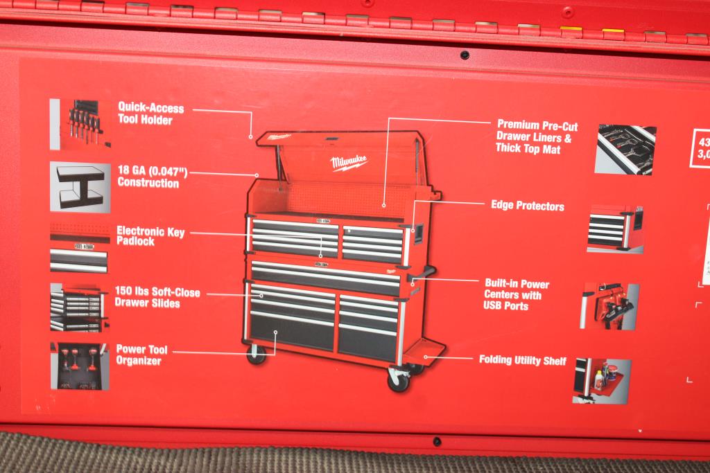 Milwaukee High Capacity 56 In. 8-Drawer Top Chest | Property Room