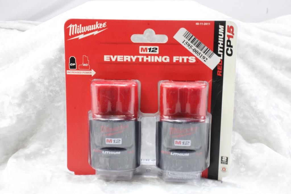 Milwaukee M12 12-Volt 1.5 Ah Lithium-Ion Compact Battery Pack (2-Pack) | Property Room