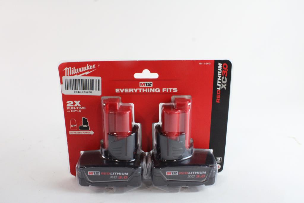 Milwaukee M12 Batteries, 2-Pack | Property Room
