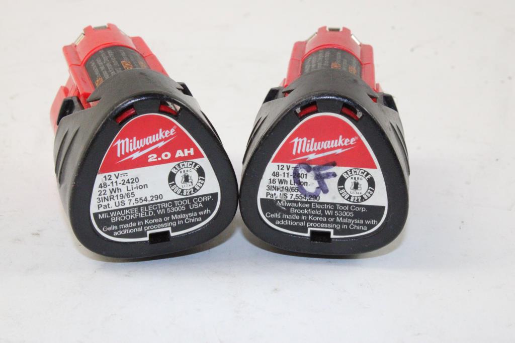 Milwaukee M12 Compact Battery 2 Pack | Property Room