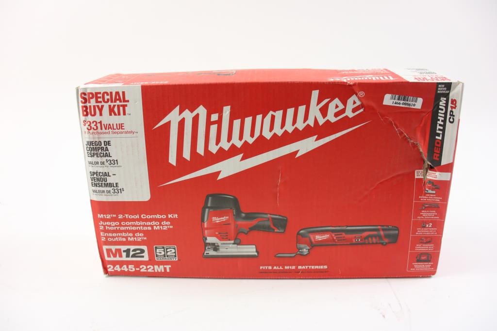 Milwaukee M12 Cordless Lithium-Ion Oscillating 2 Tool Combo Kit ...
