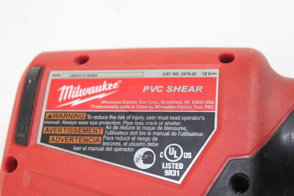 Milwaukee M12 Pvc Shear 2470-20 Cordless Lithium-Ion (Bare Tool ...