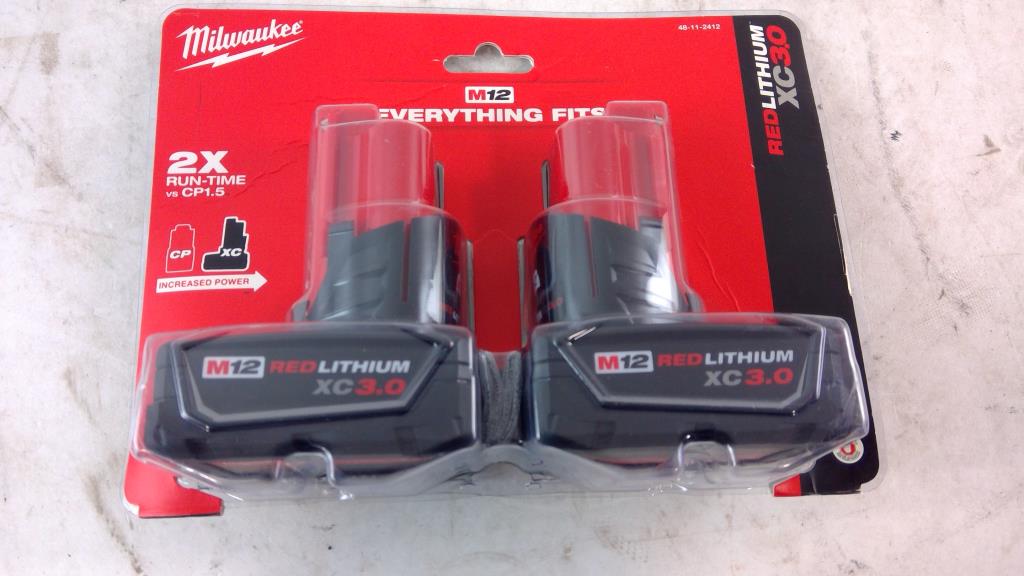 Milwaukee M12 Tool Batteries | Property Room