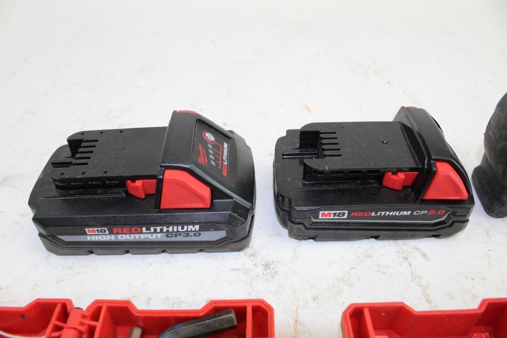 Milwaukee M18 Batteries, Drill Bit Sets, & 25ft Measuring Tape; 5 ...