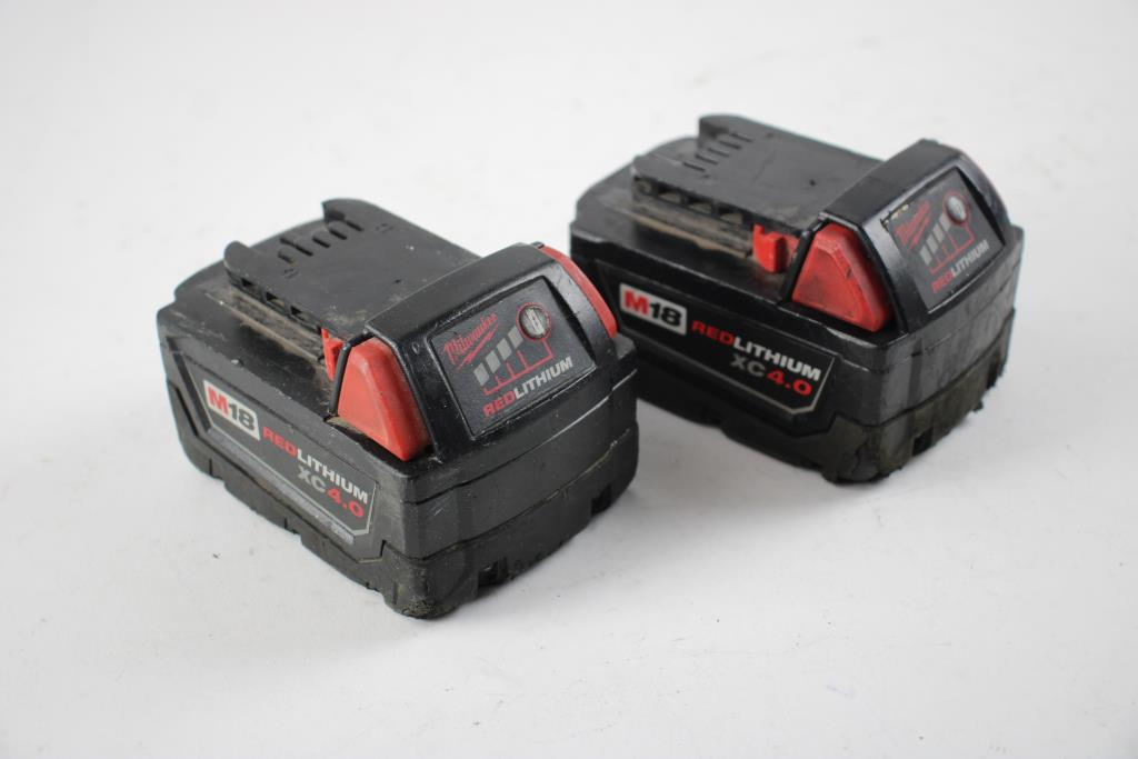 Milwaukee M18 Battery Packs, 2 Pieces | Property Room