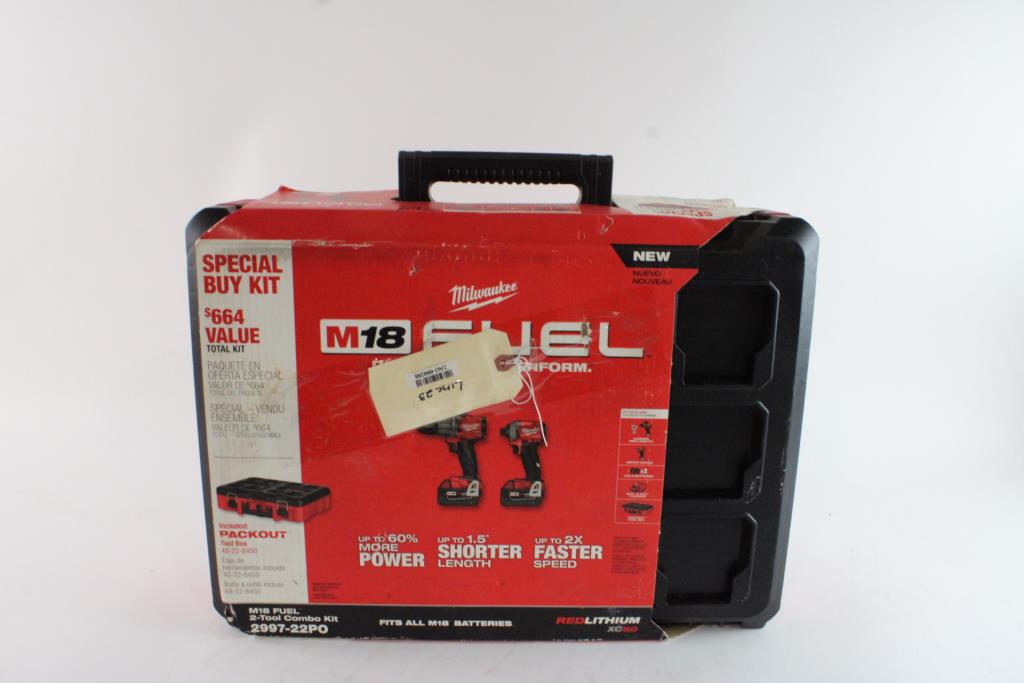 Milwaukee M18 Fuel 2 Tool Combo Kit Property Room