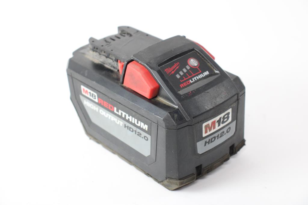 Milwaukee M18 Red Lithium High Output HD 12.0 Battery Pack, 0073832 | Property Room
