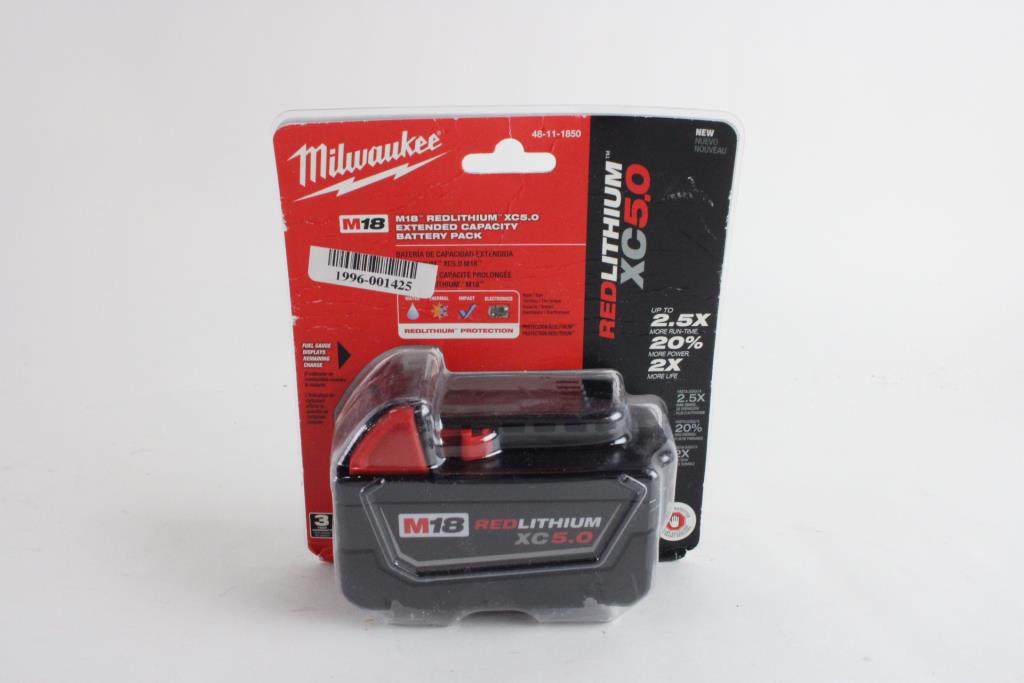 Milwaukee M18 Redlithium XC5.0 Extended Capacity Battery Pack | Property Room